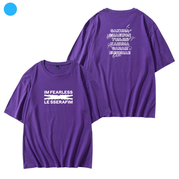 LE SSERAFIM DEBUT MEMBER NAMES T-SHIRT – IDOLS FASHION